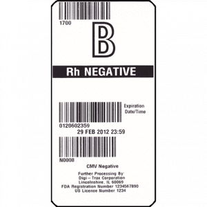 ISBT 128 Blood Bank Bar Code Labels | Digi-Trax®