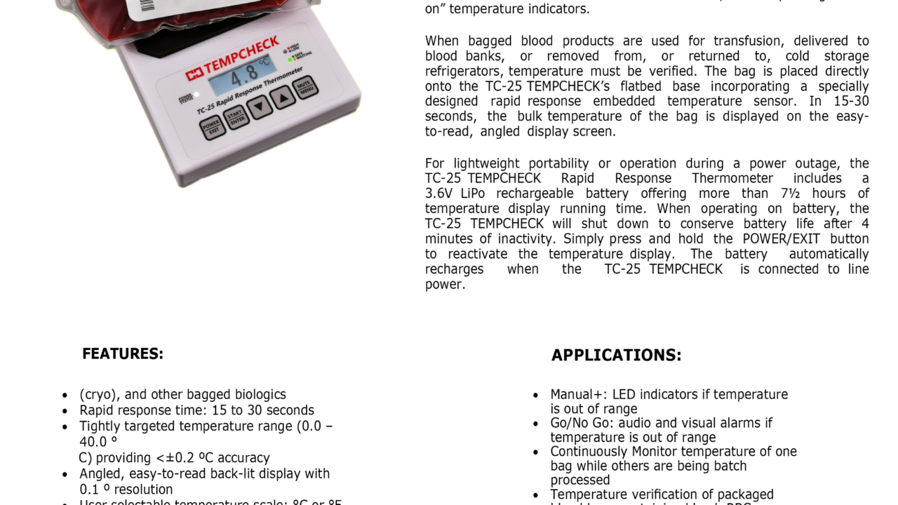 Temp-Check Rapid Response Thermometer For Healthcare| Digi-Trax®